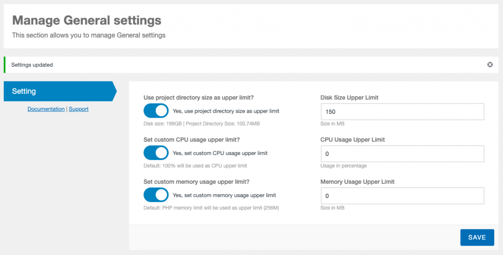 Disk Space Usage - CodeTeam